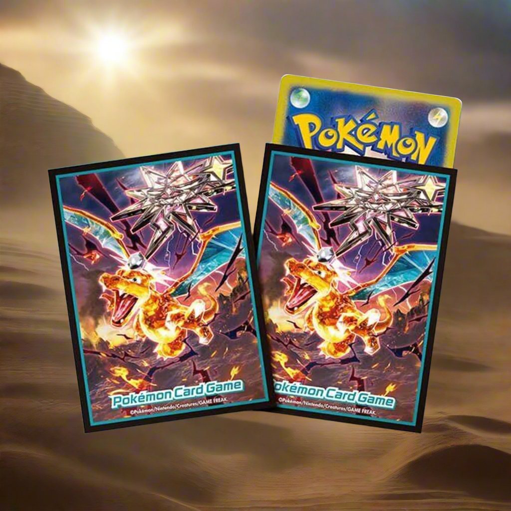 Pokemon Japan Crystal Charizard Sleeves – GoldenFishGames
