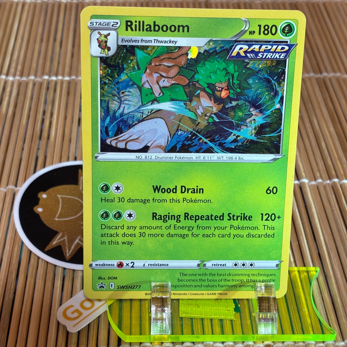 Rillaboom (SWSH277) (Light Play) (Cosmo Holo) – GoldenFishGames