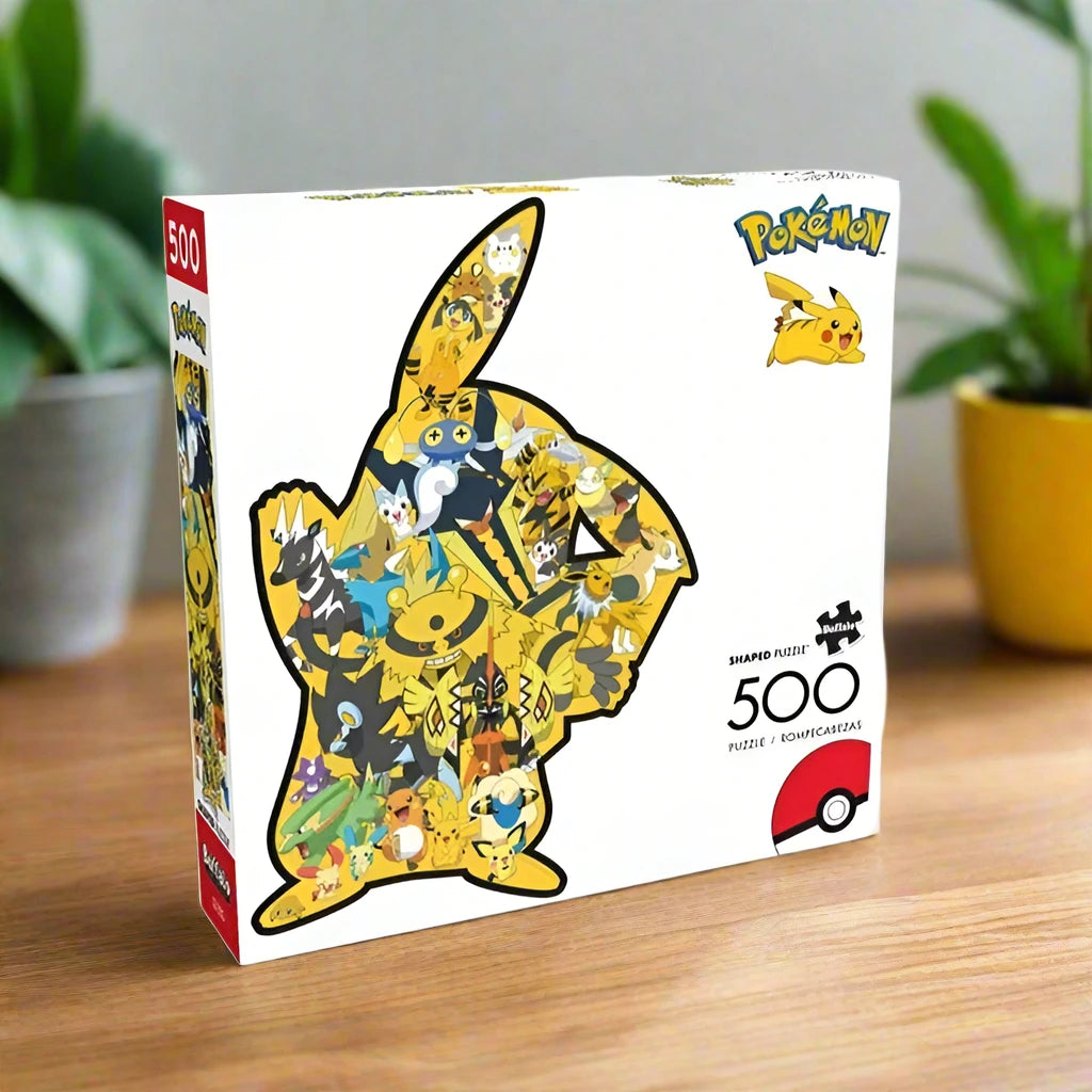 Pokemon Pikachu Shaped Puzzle 500 Piece – GoldenFishGames